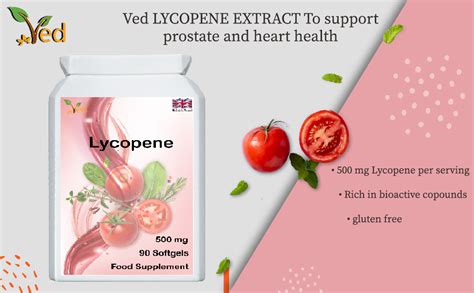 Ved Lycopene Supplement Supports Energy Balance Non Gmo High Lycopene 500mg X 90 Softgel