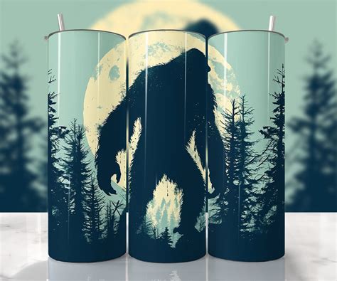 Bigfoot Tumbler Wrap Bigfoot Png Sasquatch Tumbler Sasquatch Tumbler