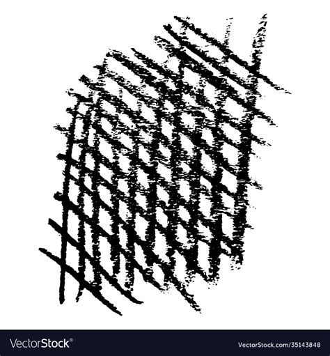 Hand Drawn Texture Background Pencil Hatching Vector Image