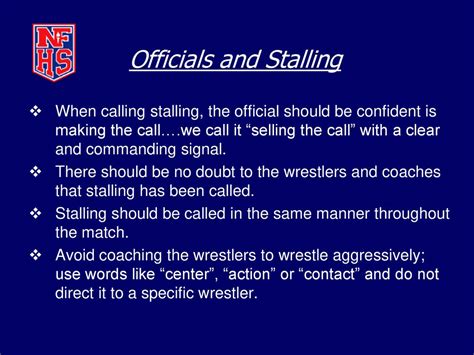 Nfhs Wrestling Stalling” Ppt Download