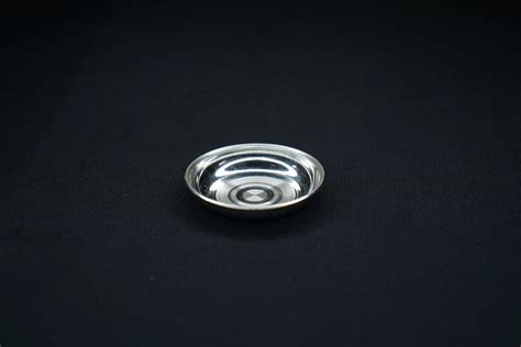 Pure Silver Plate 8g Handmade Solid Silver Plate Idols Puja Prasadam