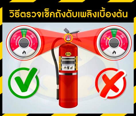 วิธีการตรวจสอบถังดับเพลิงด้วยตัวเอง เบื้องต้น โดยไม่มีอุปกรณ์ทดสอบแบบ