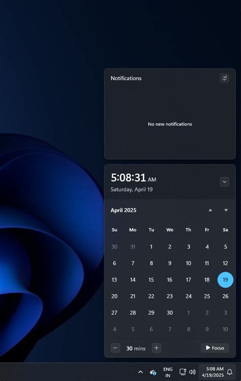 Hands On Windows 11 S Notification Center Finally Has A Clock With Seconds
