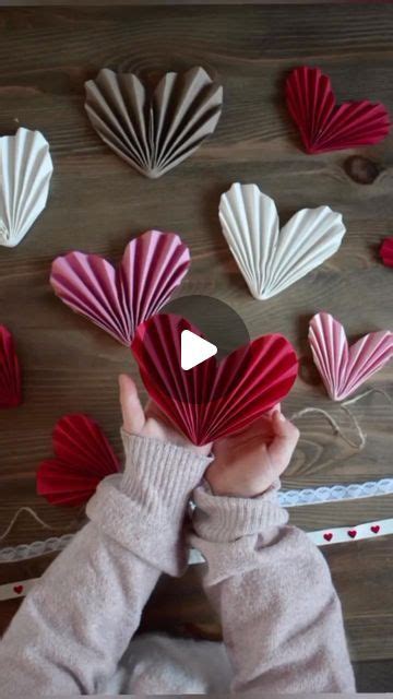 Hobbycraft On Instagram 💖 Valentines Diy Paper Hearts 💖⁠ ⁠ Recreate