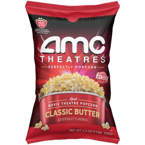 AMC Theatres Ready To Eat Popcorn Classic Butter Walmart