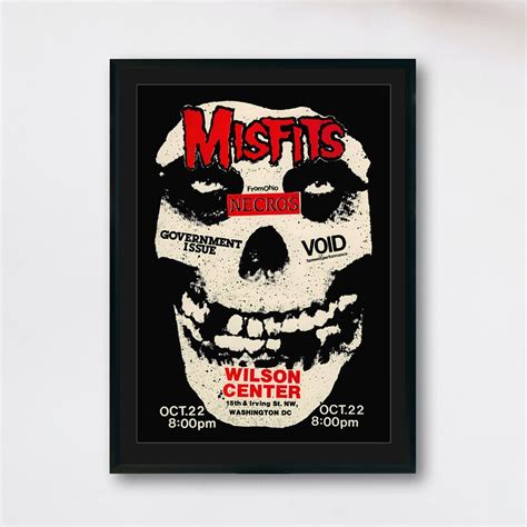 Punk Rock Concert Poster Horror Punk Art Print A4 And A3 Size Etsy