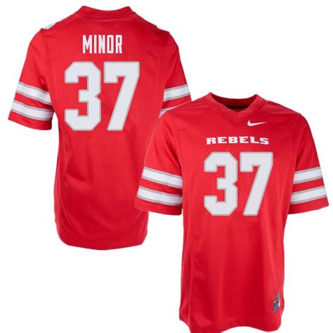 Mens Unlv Rebels 37 Christian Minor College Football Jerseys Sale Red