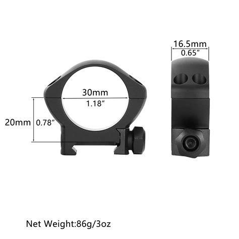 Ohhunt® Pro 30mm Scope Rings For Picatinny Rail Mount 7075 Aluminum