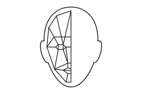 Premium Vector Recognition Icon Identity System Recognize Security Digital Scanner For