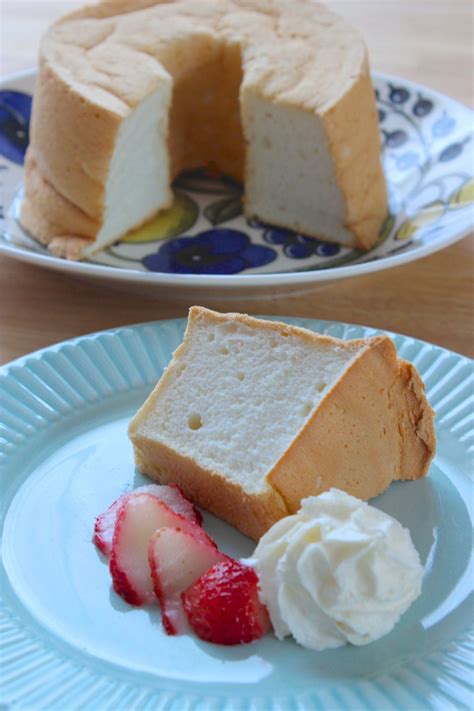 卵白で作る！油脂なしヘルシー＊エンゼルフードケーキ レシピ ヘルシーなお菓子 ニューヨークチーズケーキ レシピ お菓子 簡単