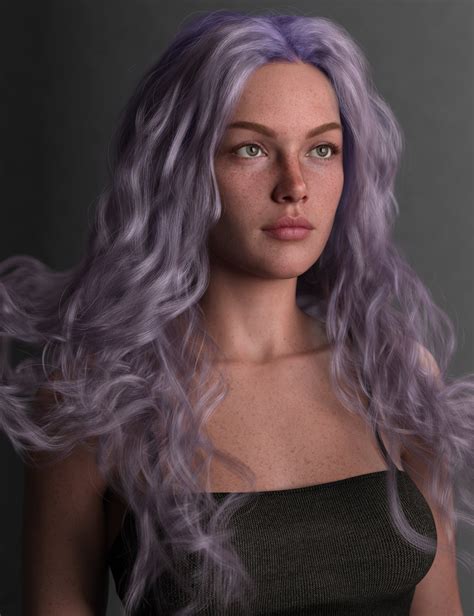 Soft Curls Long Hair Texture Expansion Daz 3D