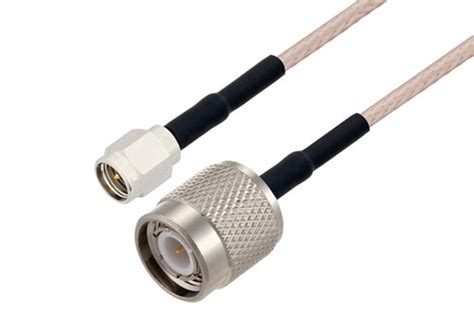 SMA Male To TNC Male Cable Using RG316 Coax With HeatShrink