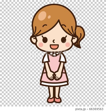 女圖 鞠躬 插圖素材 66369563 PIXTA圖庫