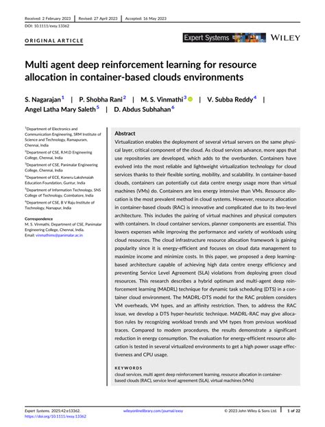 Multi Agent Deep Reinforcement Learning For Resource Allocation In