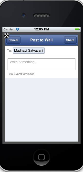 Iphone Post Message To Facebook Friends Wall On Hisher Birthday