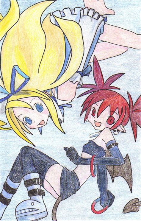 Disgaea Etna And Flonne By Lilbakajapanesegirl On Deviantart