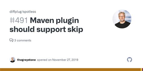 Maven Plugin Should Support Skip Issue Diffplug Spotless Github