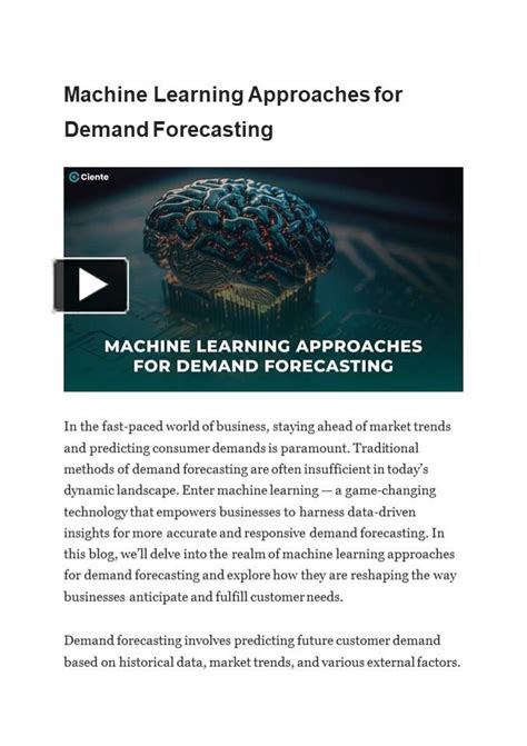 Ppt Machine Learning Approaches For Demand Forecasting Powerpoint Presentation Free To