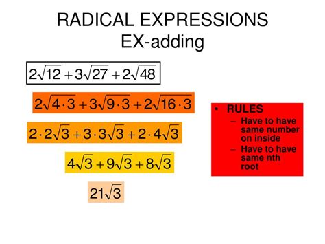 Ppt 73 Binomial Radical Expressions Powerpoint Presentation Free Download Id6535322