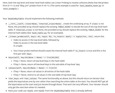 Solved Here Both The Top Level And Lower Level Hash Tables