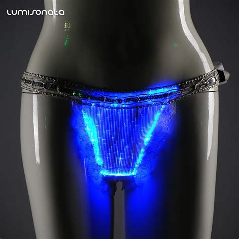 Fashion Sexy Glow In The Dark Underwear Led Light Up Fiber Optic Underwear Buy Glow In The