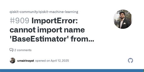 Importerror Cannot Import Name Baseestimator From Qiskitprimitives