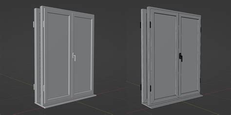 Procedural Window With Shutters With Geometry Nodes Blender Market