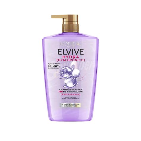 Elvive L Oréal Paris Champú 72h de hidratación hidra hialurónico Elvive