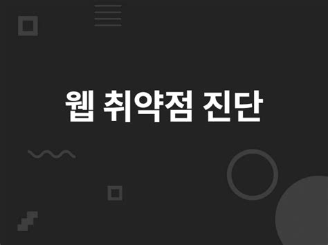 웹사이트 취약점 진단 크몽