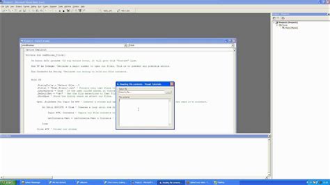 vb6 read text files tutorial youtube