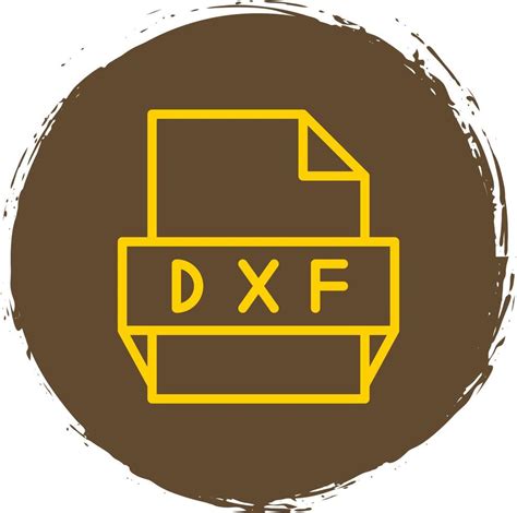 Dxf File Format Icon 15692387 Vector Art At Vecteezy
