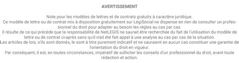 Lettre De Dispense De Préavis En Cas De Licenciement Légisocial