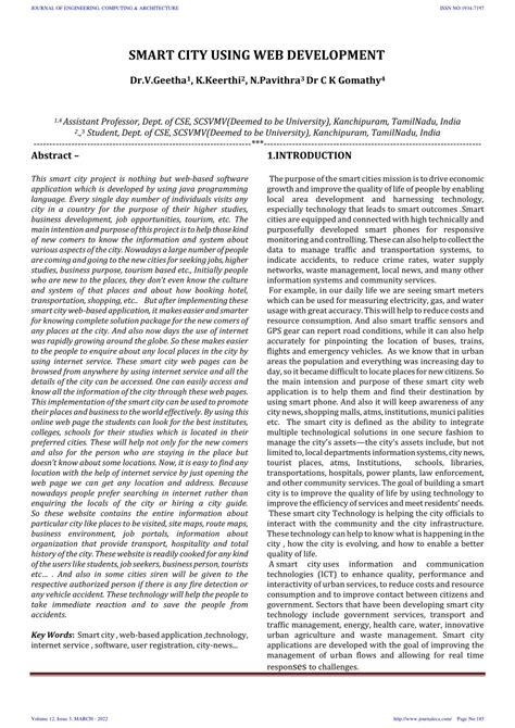 PDF SMART CITY USING WEB DEVELOPMENT