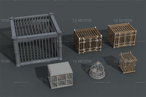 卡通 笼子模型 场景部件模型库 Fbxfbx模型下载 Cg模型网