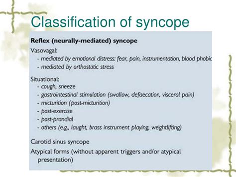 Ppt 晕 厥 Syncope Powerpoint Presentation Free Download Id6056317