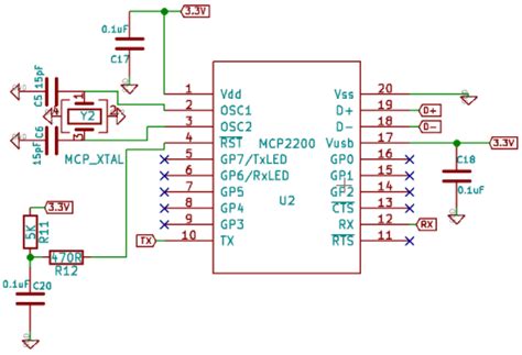 Mcp2200 Converter Features Pinout And Datasheet