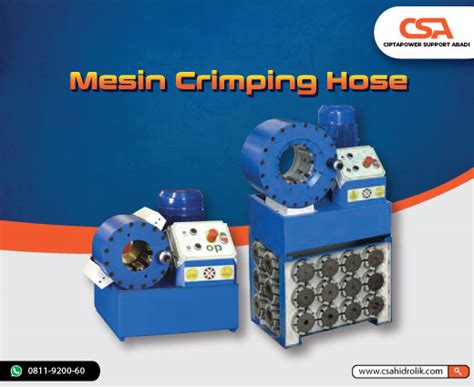 Mesin Crimping Hose Press Selang Hidrolik Op Tubomatic
