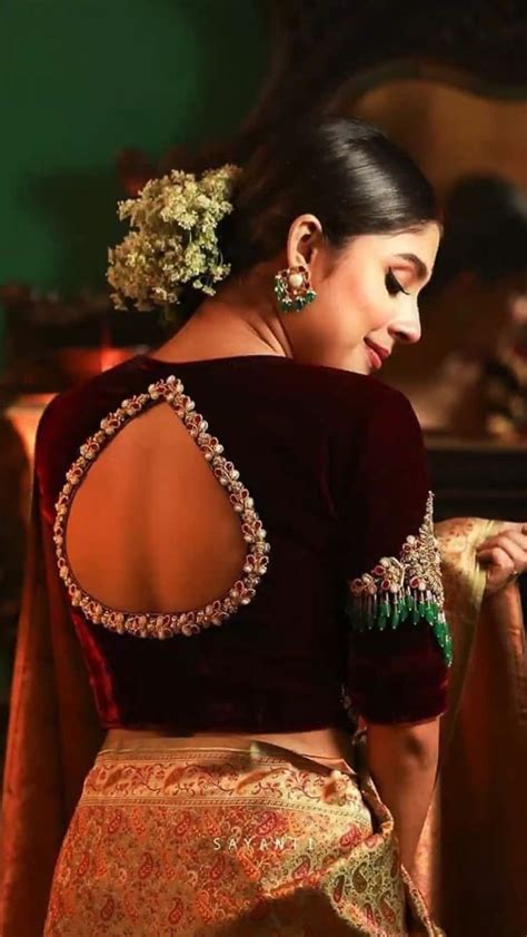 Designer Blouse Back Neck Designs