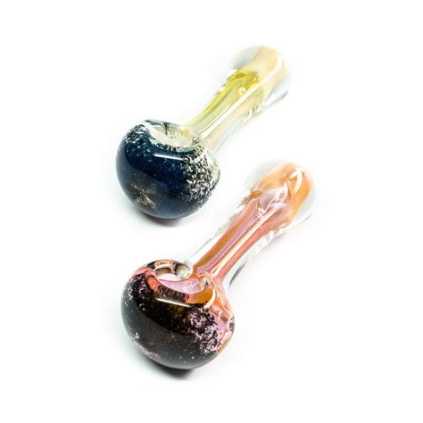 Thick Glass Heady Spoon Pipe Handblown 4 Inches Assorted Colors 05