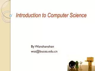 PPT Introduction To Computer Science PowerPoint Presentation Free Download ID