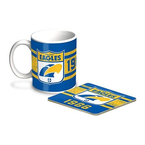 Buy West Coast Eagles Afl Coffee Mug And Coaster T Pack Mydeal
