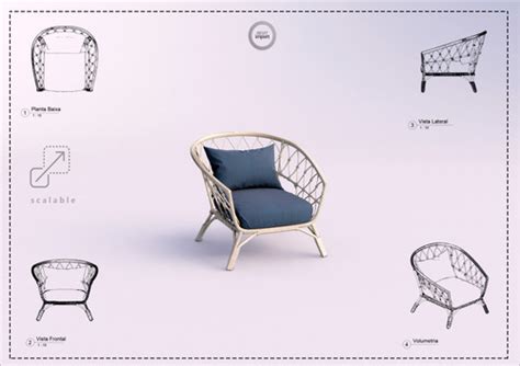 Armchair 94 Scalable High Quality RevitImport