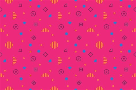 Premium Vector Memphis Seamless Pattern