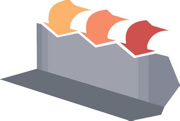 Column Chart With Arrows Royalty Free Vector Image