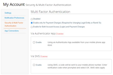 Manage Multi Factor Authentication Coupa