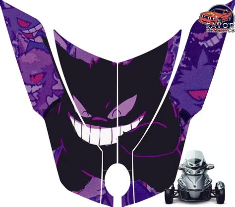 Gengar Hood Vinyl Wrap Decal Sticker For Can Am Spyder Rt 2010 2019