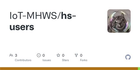 Github Iot Mhwshs User