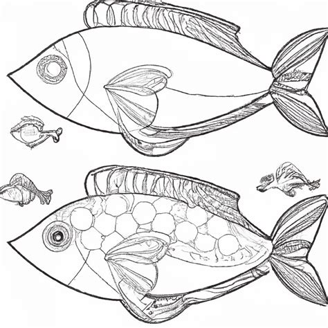 Cardume De Peixes Desenhos Para Imprimir E Colorir