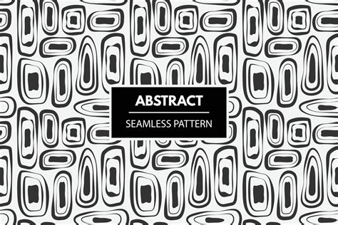 Abstract Black Vector Shapes Seamless Repeat Swatch Pattern White Background 20478957 Vector Art