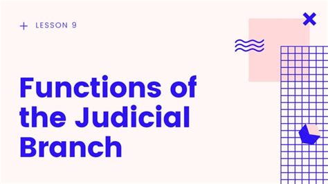 Lesson 9 Functions Of The Judicial Branch Pdf